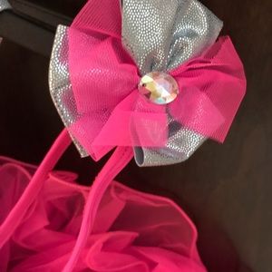 Dresses | Brand New Silver Pink Tutu Leo Dress 3 Piece Set | Poshmark